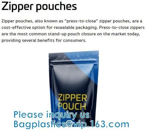Quality Stand Up Zipper Pouch & Zipper Slider Storage Bags factory from ...